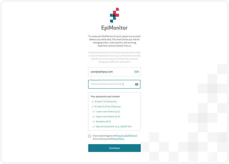 How to create your EpiMonitor account – Empatica Support