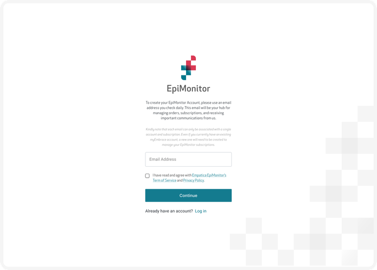 How to create your EpiMonitor account – Empatica Support