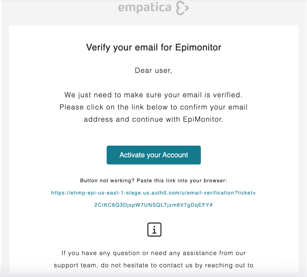 How to create your EpiMonitor account – Empatica Support