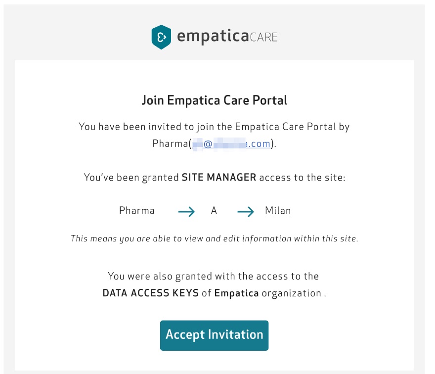 Setting up your Care Portal account – Empatica Support